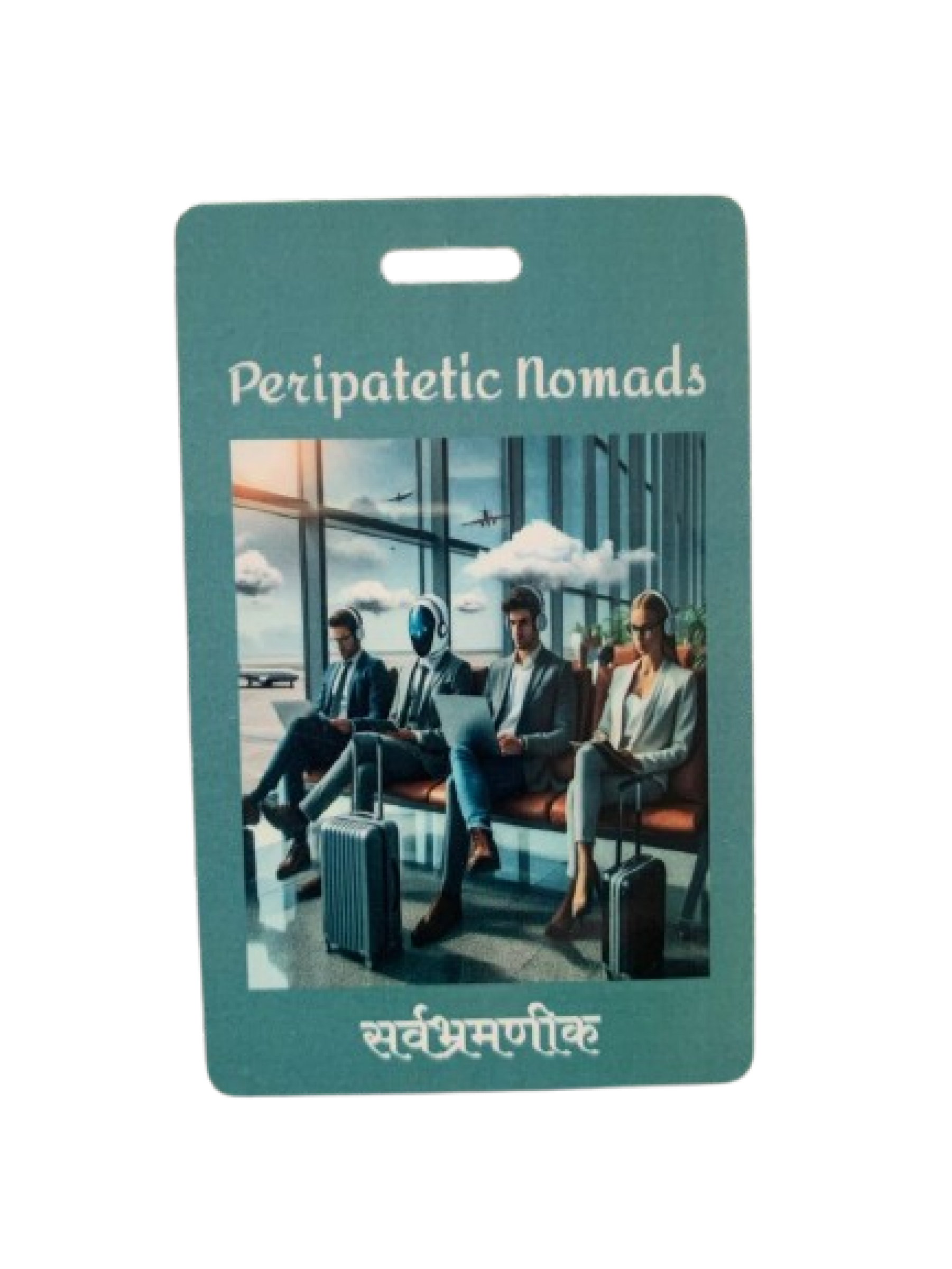 Baggage Tag | Peripatetic Nomads / सर्वभ्रमणीक - Bilingual Luggage Tag